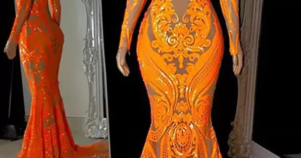 Abstract Pattern Special Occasion Dresses Bridal Gowns - Promfy