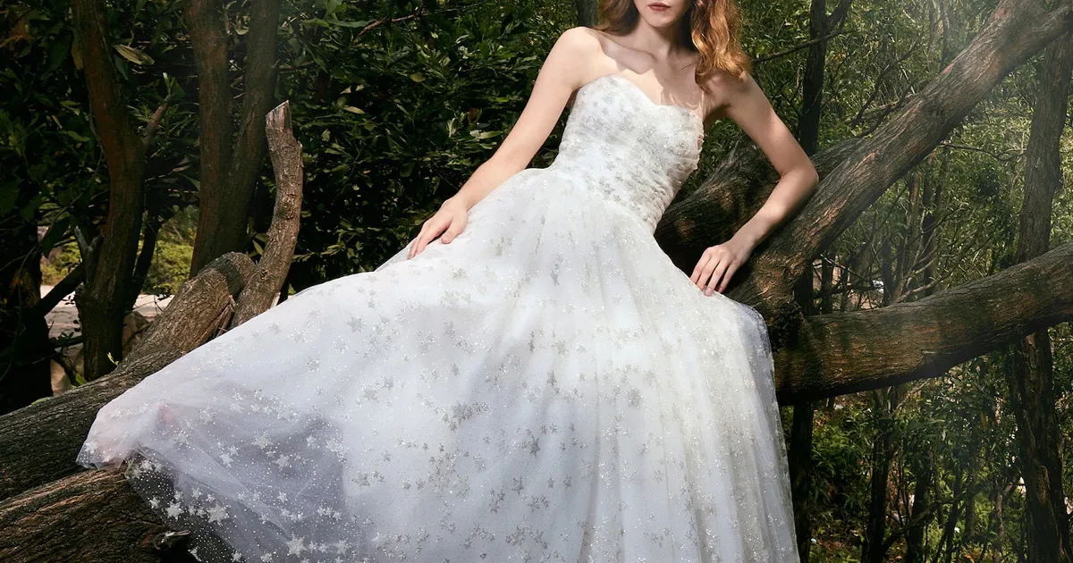 Star Pattern Special Occasion Dresses Wedding Gowns - Promfy